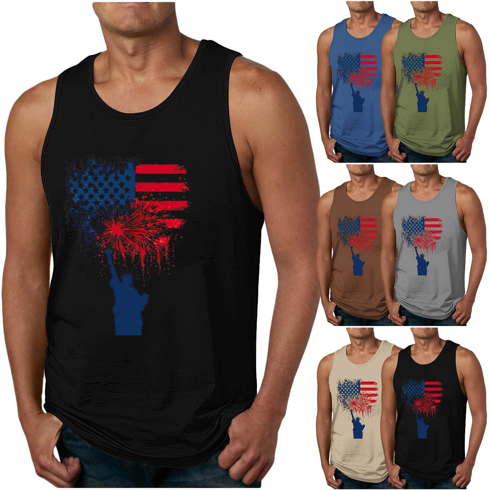 BV0FAR Workout Tank Tops for Men Sleeveless Bodybuilding Muscle Shirts ...