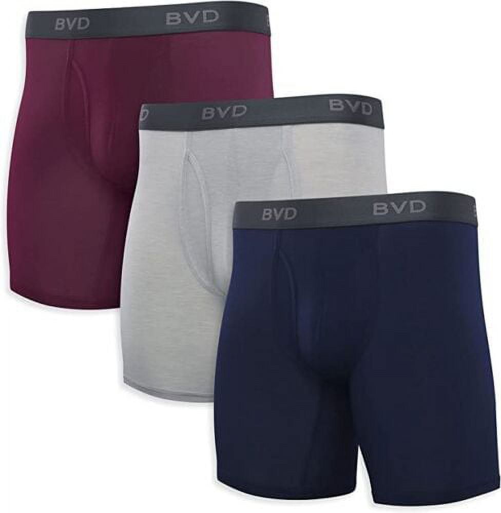BVD Men’s 3 Pack Modal Blend Underwear (Breathable & Sustainable Fabric) - Walmart.com