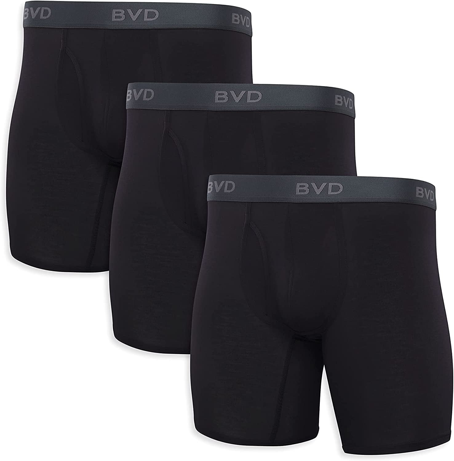 BVD Men’s 3 Pack Modal Blend Underwear (Breathable & Sustainable Fabric) - Walmart.com