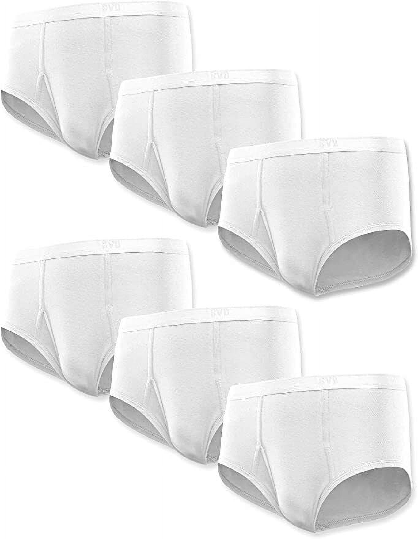 BVD Men’s Ring Spun Cotton Briefs (Tag Free & Super Soft) - Walmart.com