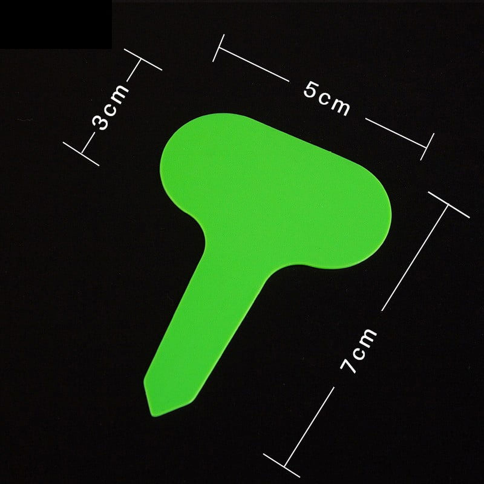 BVEBJDX 100 Pcs T-Type Plant Labels with a Gel Pen, Waterproof Nursery ...