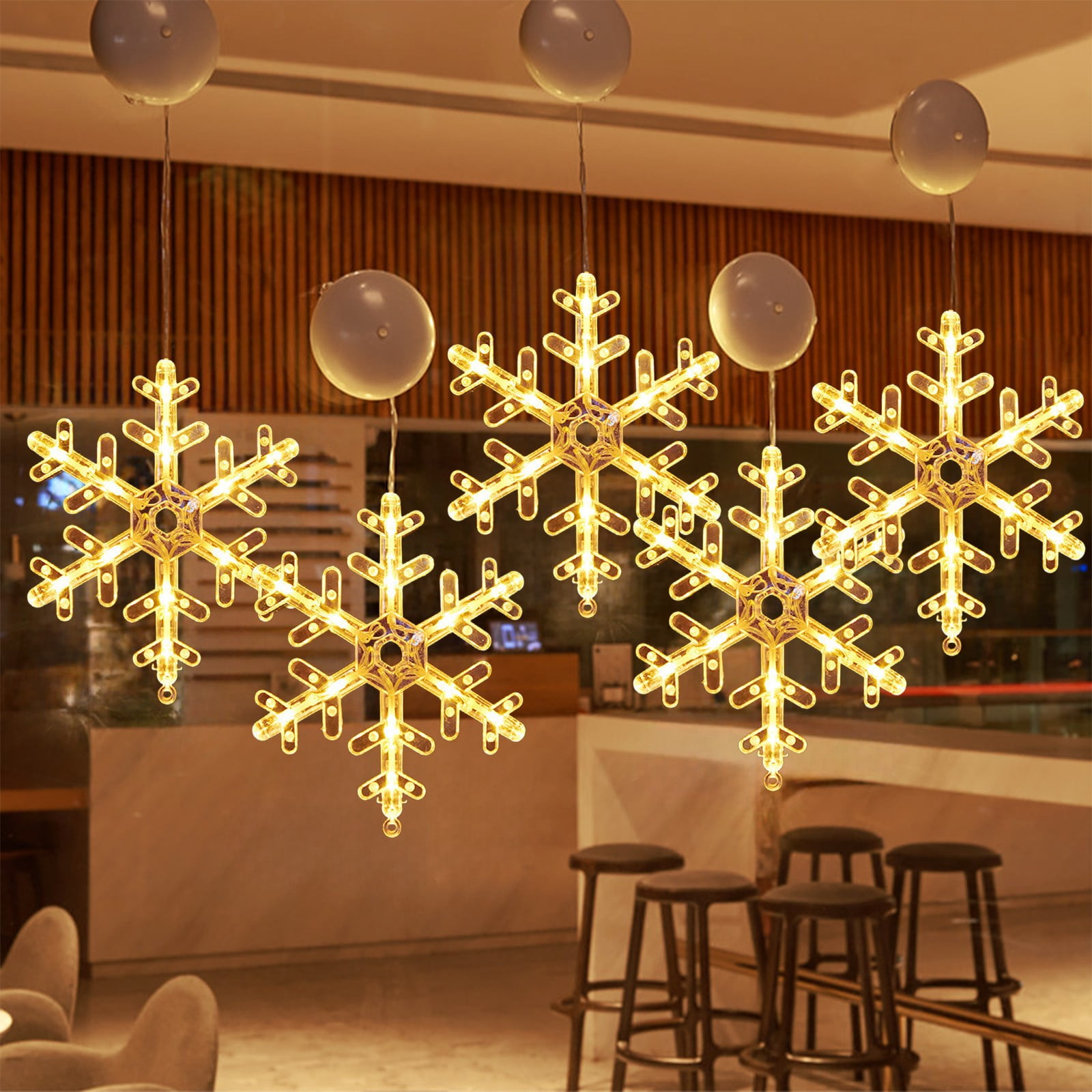 BVEBJDX Christmas LED Light Decoration With Suction Cup Hook Christmas ...