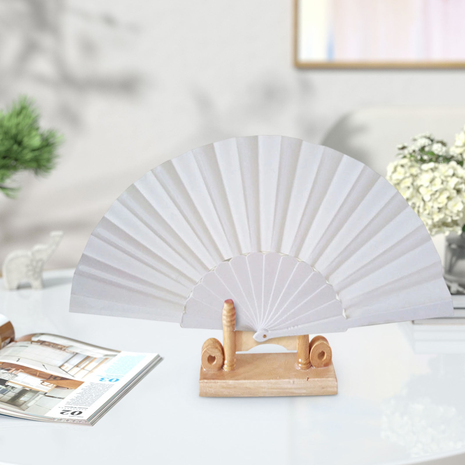 BVEBJDX Folding Fan Vintage Handheld Fans Plastic Folding Hand Fan ...