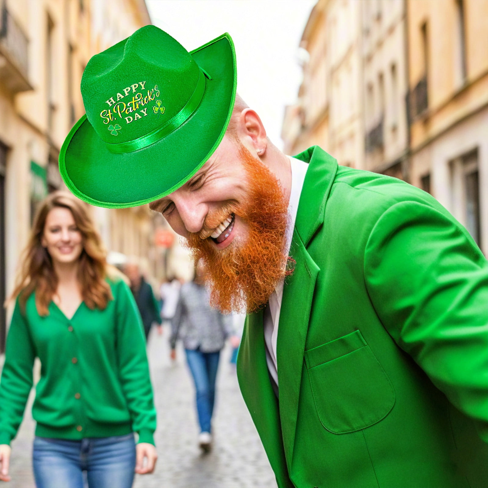 BVEBJDX St Patricks Day Hats St Patrick's Day Green Velvet Hat Green St ...