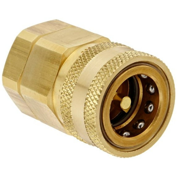 BVHC12-12F Brass H-Shape Quick-Disconnect Hose Coupling, Sleeve-Lock ...