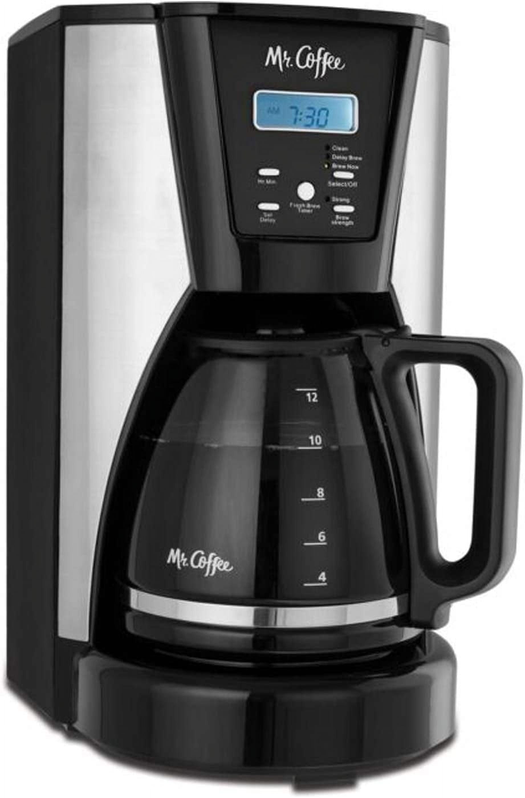 BVMCMJX41NWF 12-Cup Pot Programmable Brewer Auto-Shutoff Coffee Maker ...