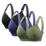 BVOFAR 2025 Bras for Older Women No Wire Comfortable Bra Full Coverage ...