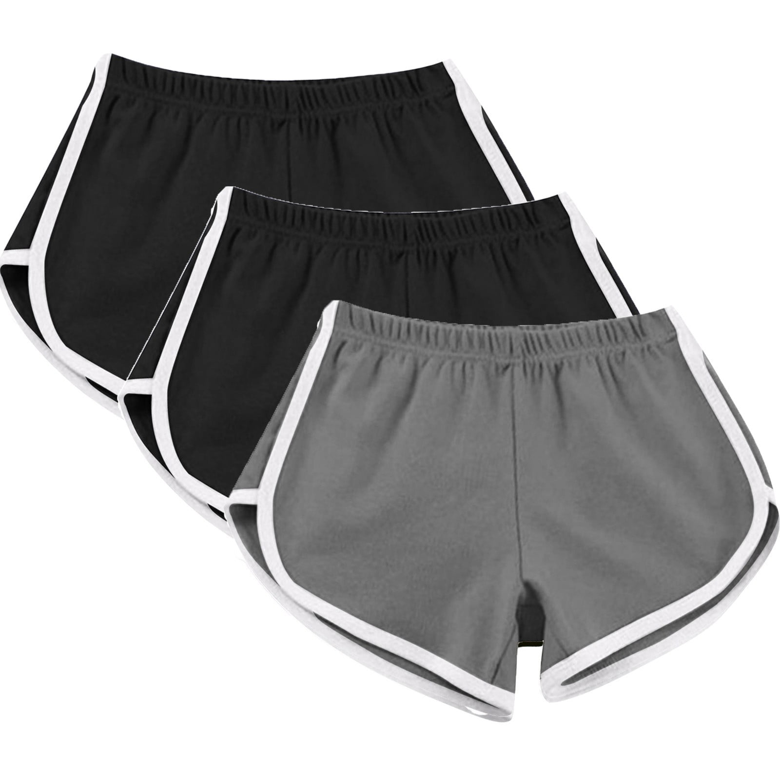 BVOFAR 3 Packs Soft Comfy Workout Shorts Breathable Lounge Dolphin ...