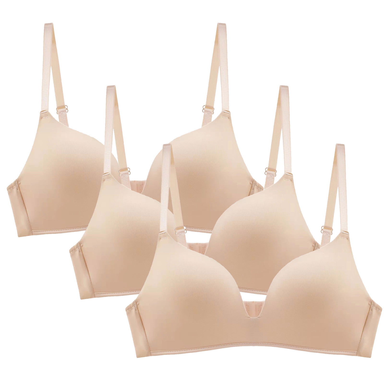 BVOFAR 3 Pcs Bras for Women Comfortable Wireless Bra with Support and ...