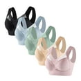 BVOFAR 5 Pack Seamless Push Up Wireless Bras for Women Posture ...