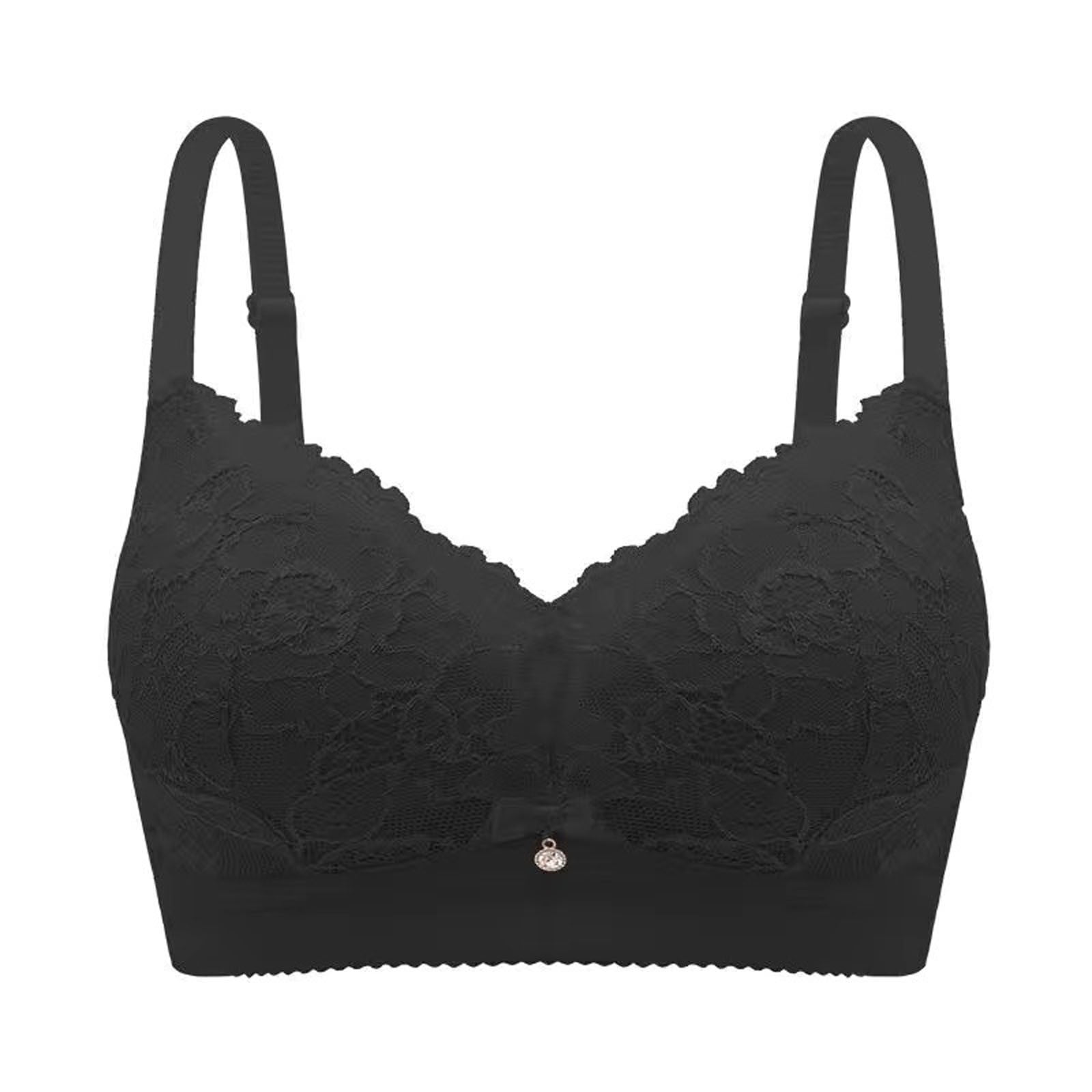 BVOFAR Bra for Women Lace No Underwire Gather Bras Push up Soft ...