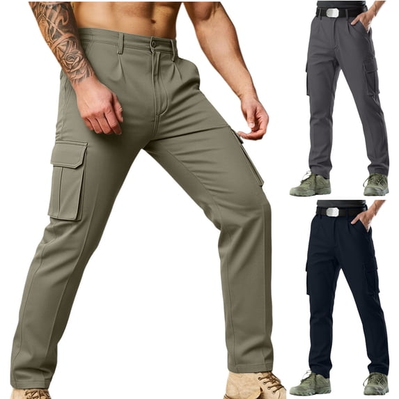 BVOFAR Cargo Pants for Men with Pockets Big and Tall Lightweight ...