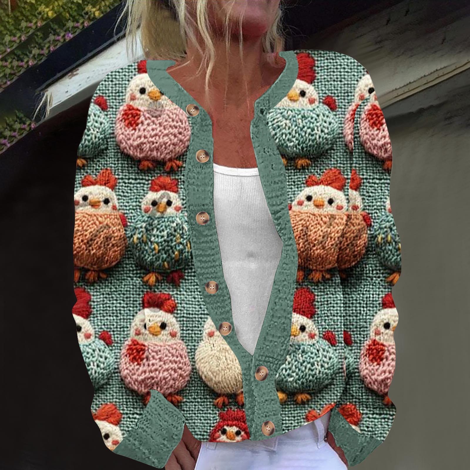 BVOFAR Christmas Sweaters for Women Long Sleeve Ugly Xmas Graphic ...