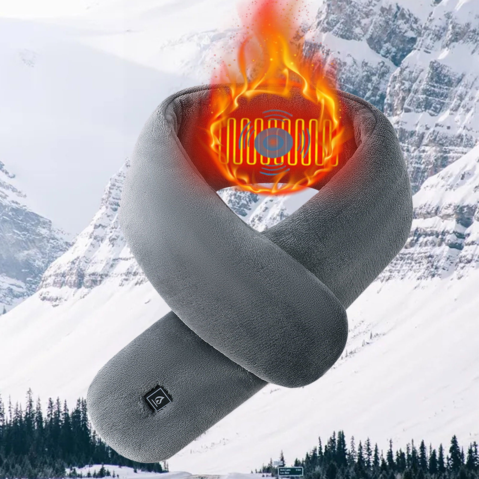 BVOFAR Heated Scarf for Women USB Rechargeable Neck Wrap Electric ...