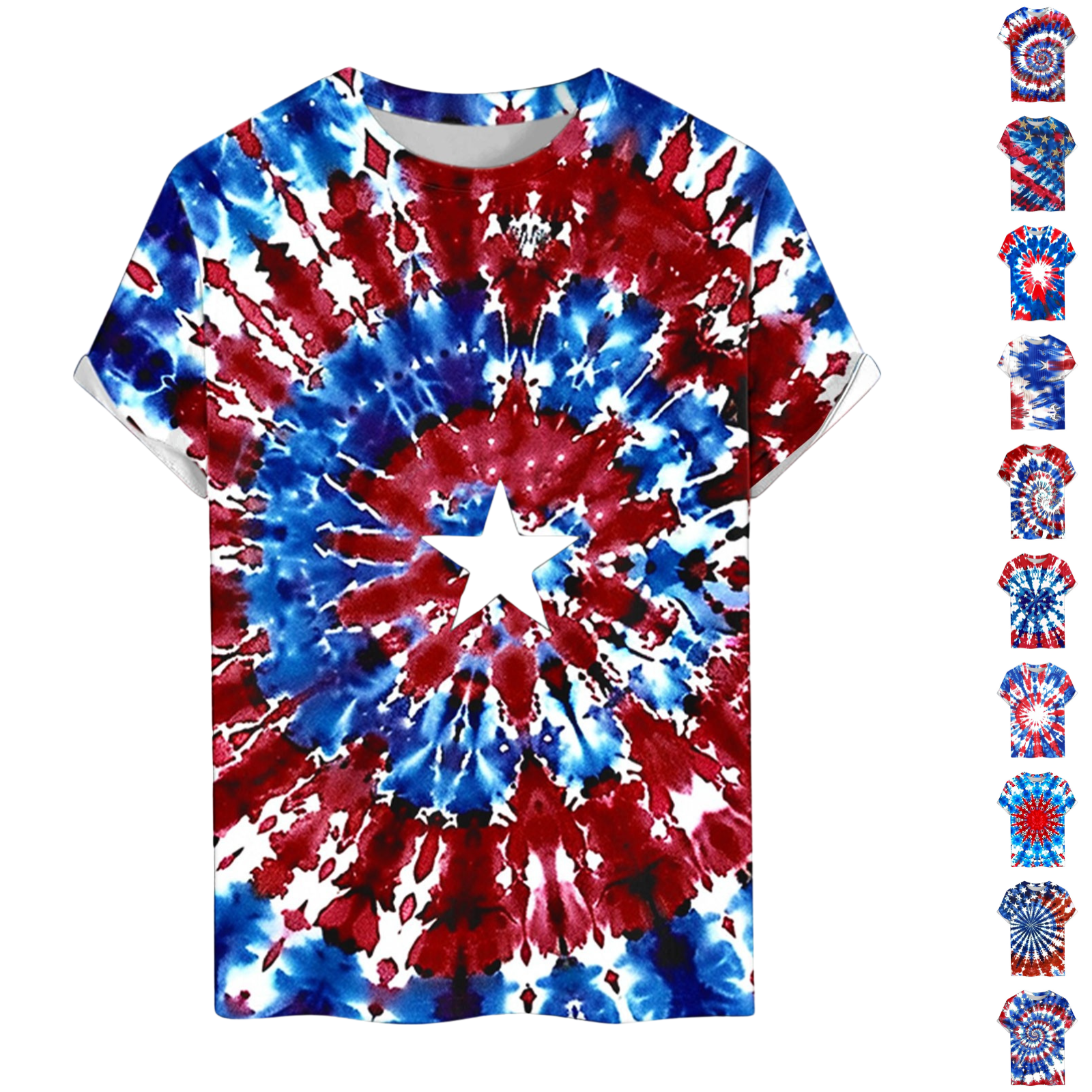 BVOFAR Independence Day Tops for Men Summer Patriotic Red White and ...