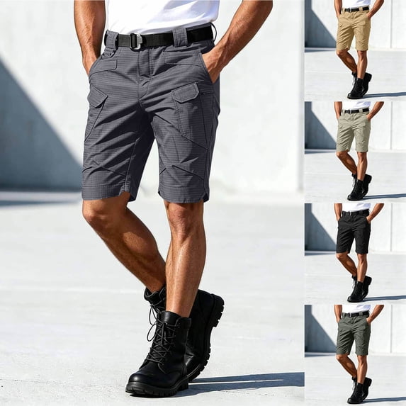 BVOFAR Men's Hiking Shorts Big and Tall Ripstop Lightweight Cargo Short ...