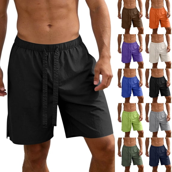 BVOFAR Mens Athletic Shorts with Pockets Lightweight Elastic Waist ...
