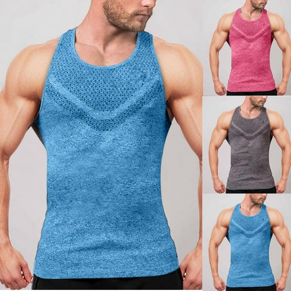 BVOFAR Mens Muscle Tank Tops Gym Workout Vest Fitness Running Tanks ...