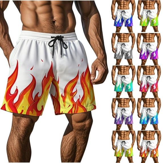 BVOFAR Mens Summer Beach Shorts with Pockets Quick Dry Swim Trunks ...