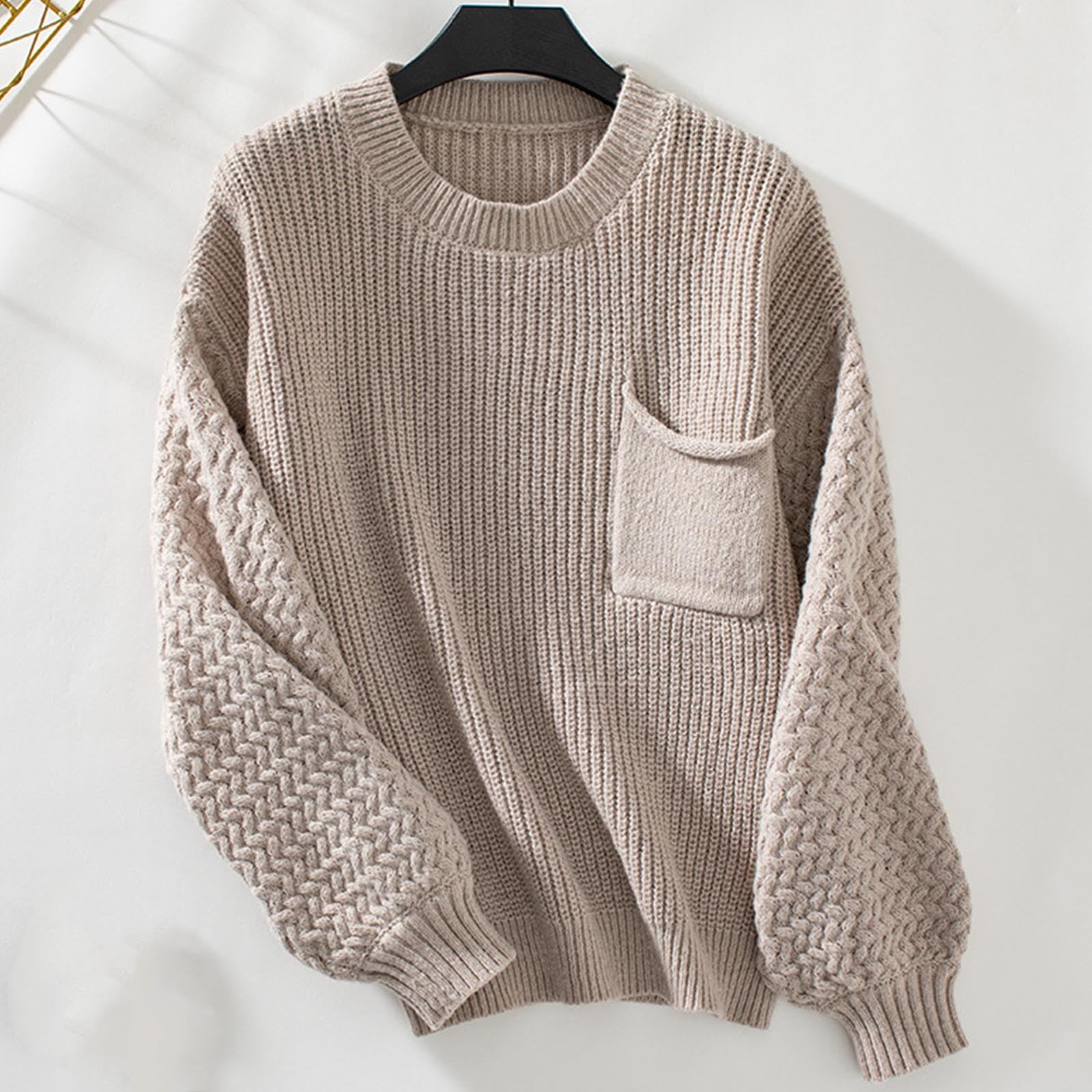 BVOFAR Oversized Sweaters for Women with Pockets Fall Winter Chunky ...