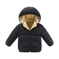 URMAGIC Toddler Little Boy Girl Winter Hooded Coat Fleece Lined Down Jacket for 2-6T Kids ...