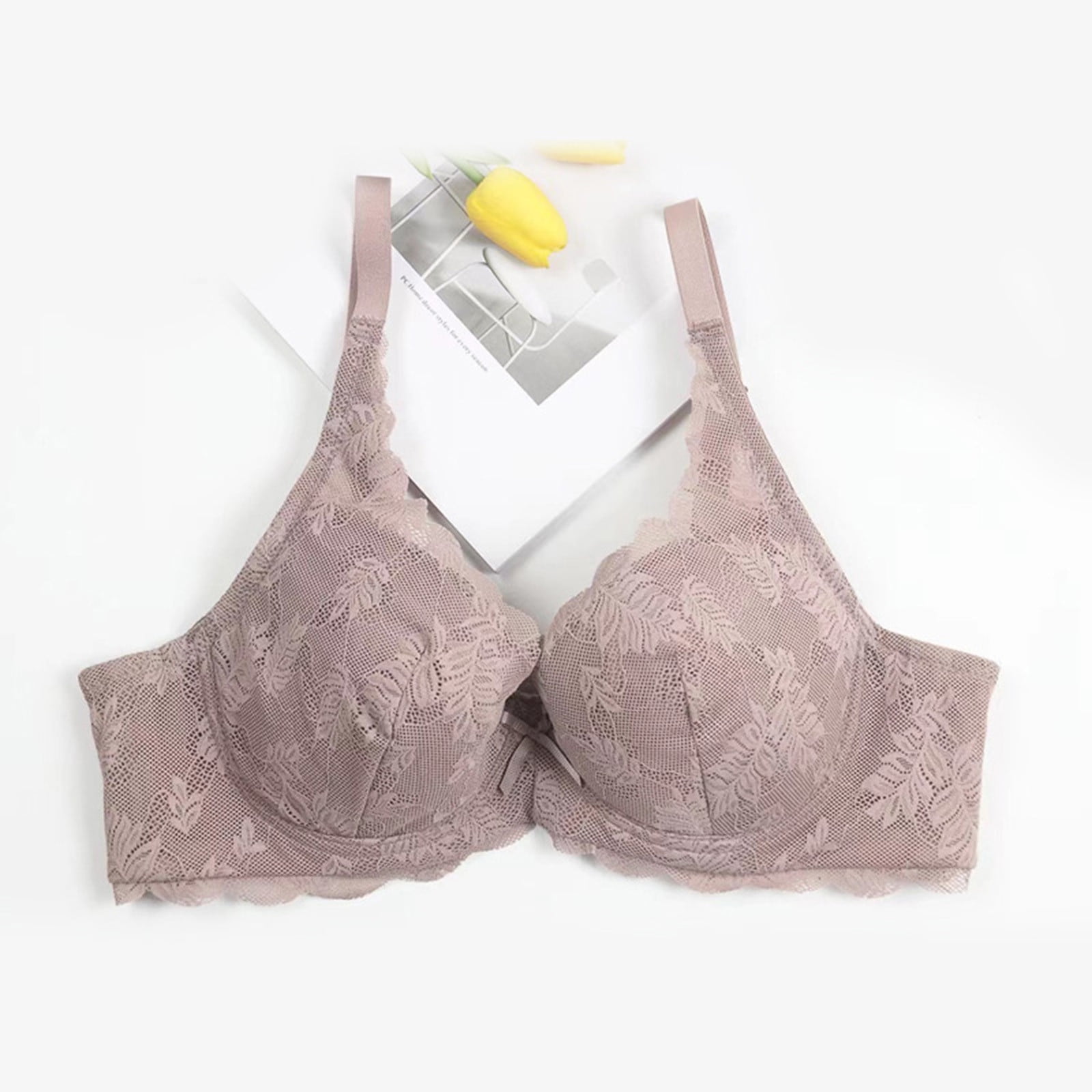 Bvofar Womens Push Up No Steel Ring Bra Support Breathable Bralettes