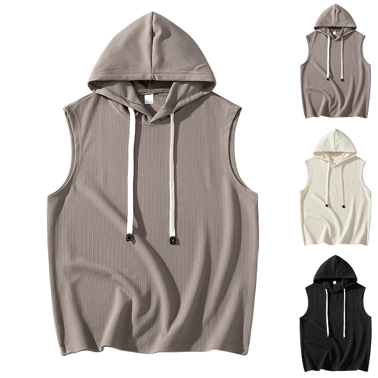 BVOFAR Women's Workout Tank Tops Sleeveless Running Athletic Hoodie ...