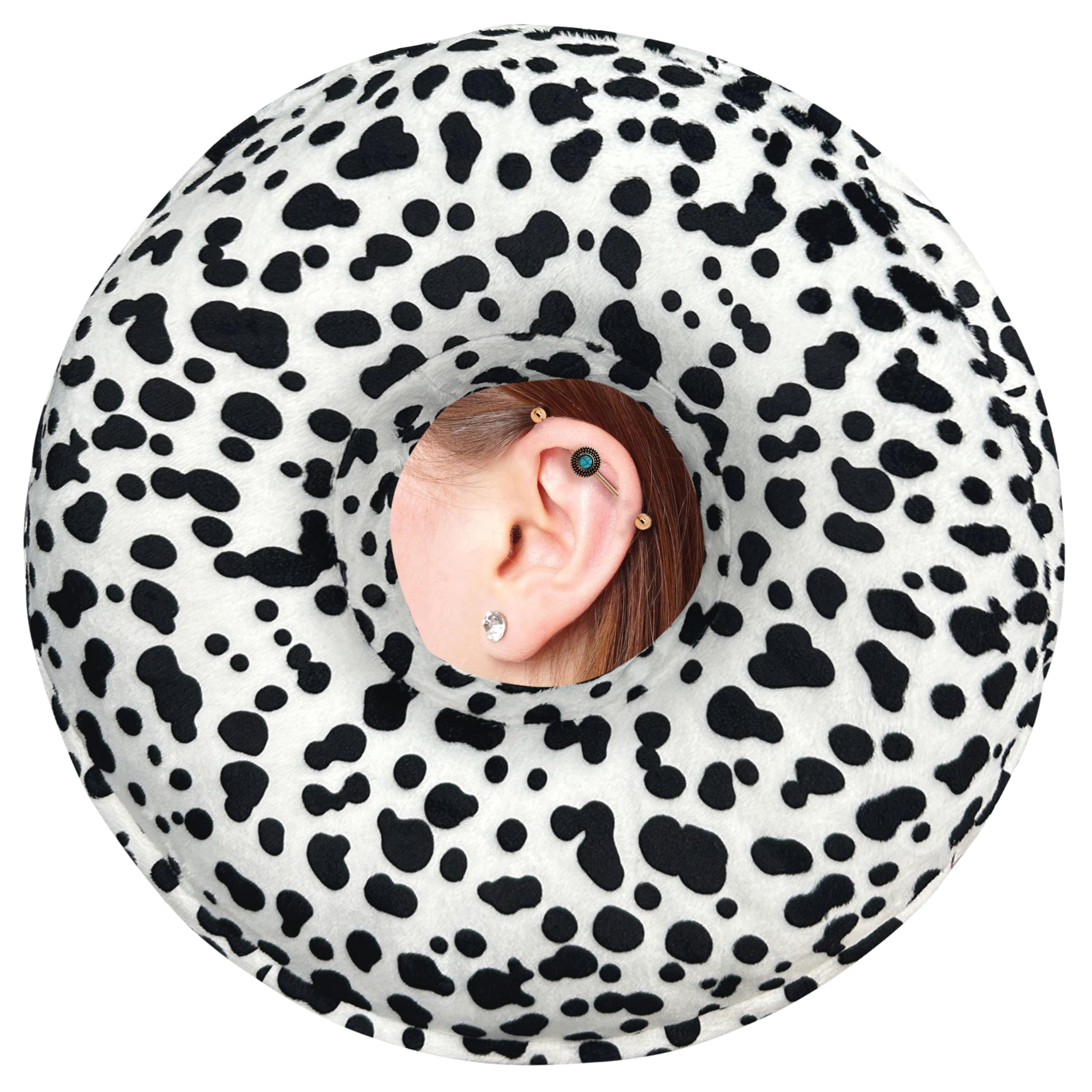 BVOKQUC Ear Piercing Pillow for Side Sleepers with Washable Cover ...