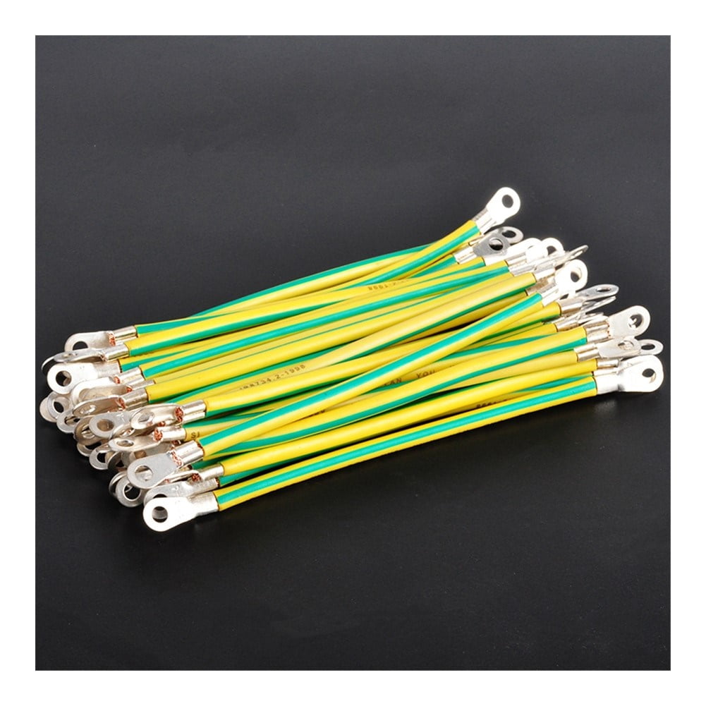 BVR Yellow-Green Solar Photovoltaic Grounding Wire with Terminals 10/12 ...