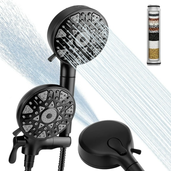 EDHITNR Power Booster Shower Head, High Pressure Filtered Shower Head ...