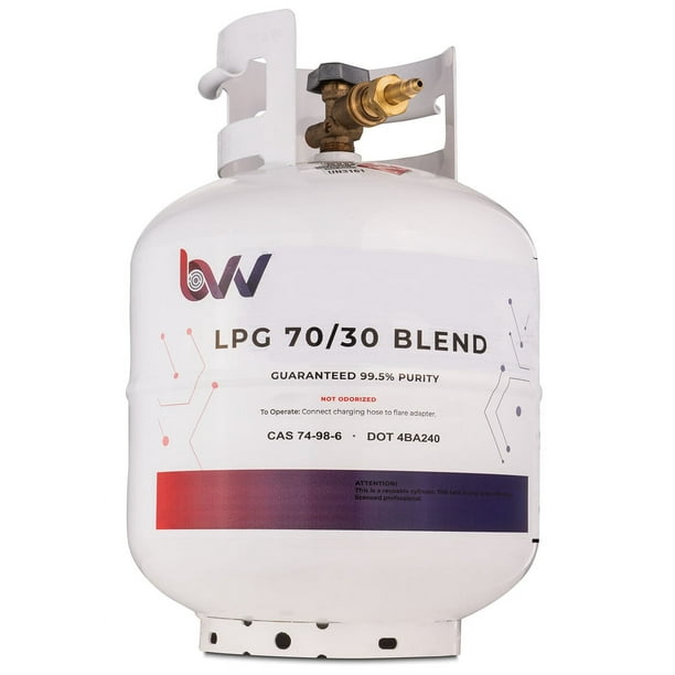 BVV 20LB High Purity USA 70/30% N-Butane/Propane Blend - 99.5% Guaranteed - Walmart Business ...
