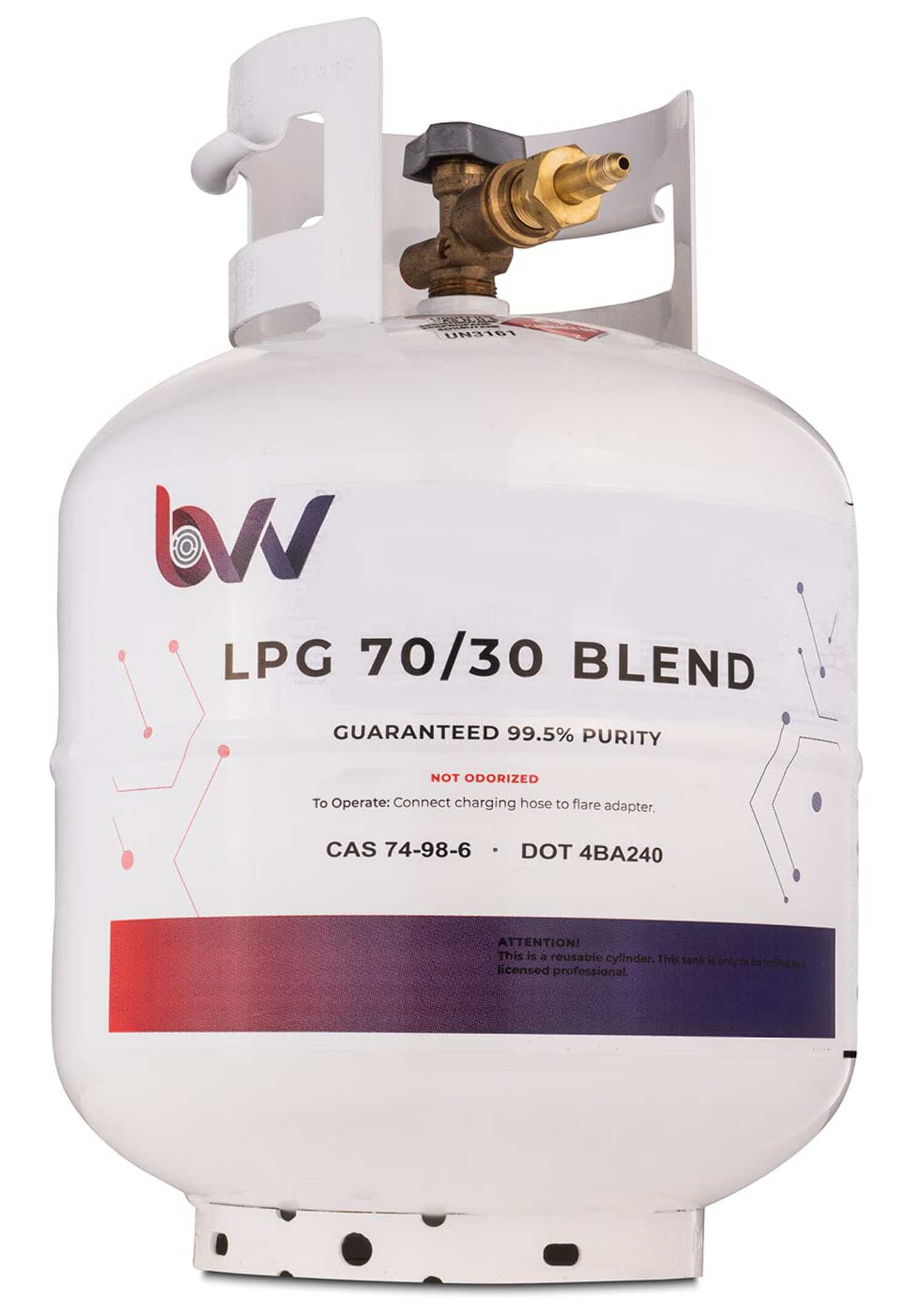 BVV 20LB High Purity USA 70/30% N-Butane/Propane Blend - 99.5% ...