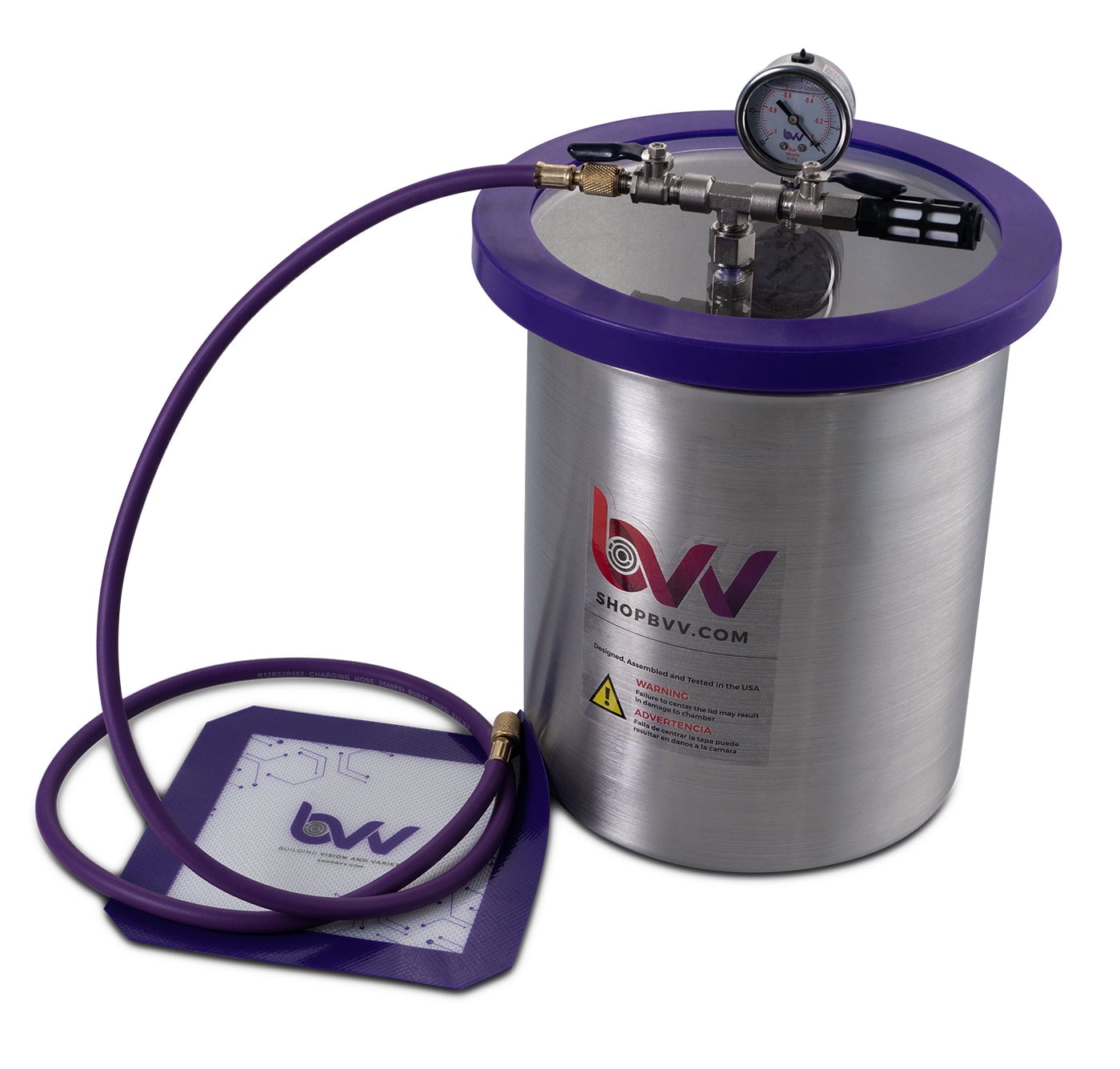 BVV 3 Gallon Stainless Steel Vacuum Chamber - Walmart.com