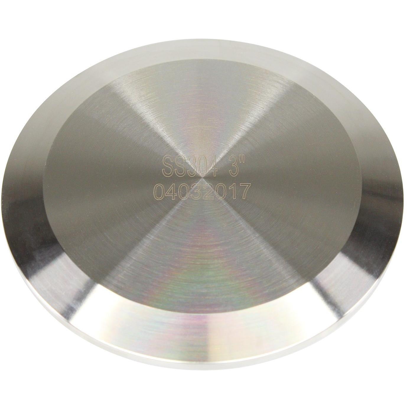 BVV 3” Stainless Steel Solid Tri-Clamp End Caps - Versatile Round End ...