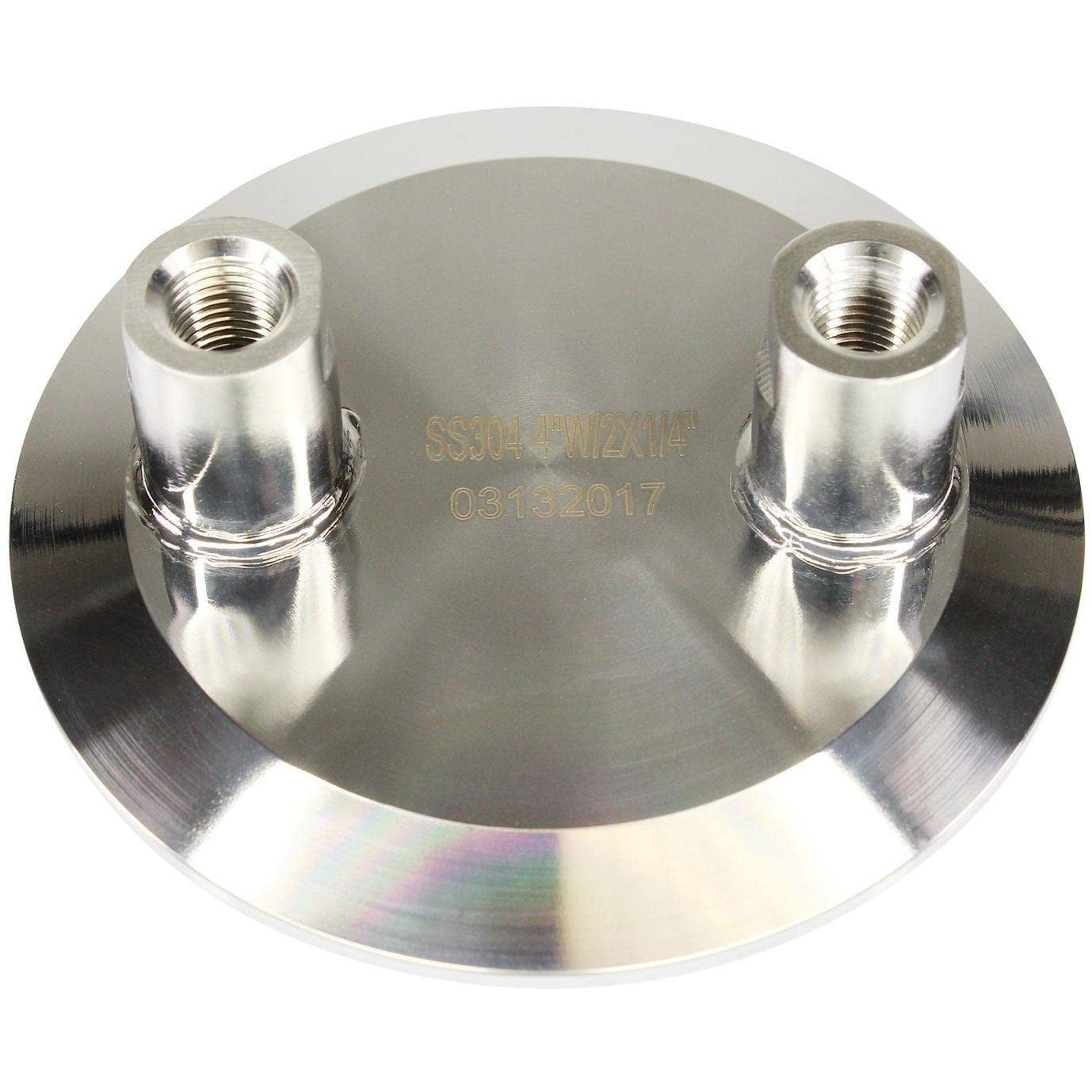 BVV 4" Tri-Clamp x (2) 1/4" FNPT - Walmart.com