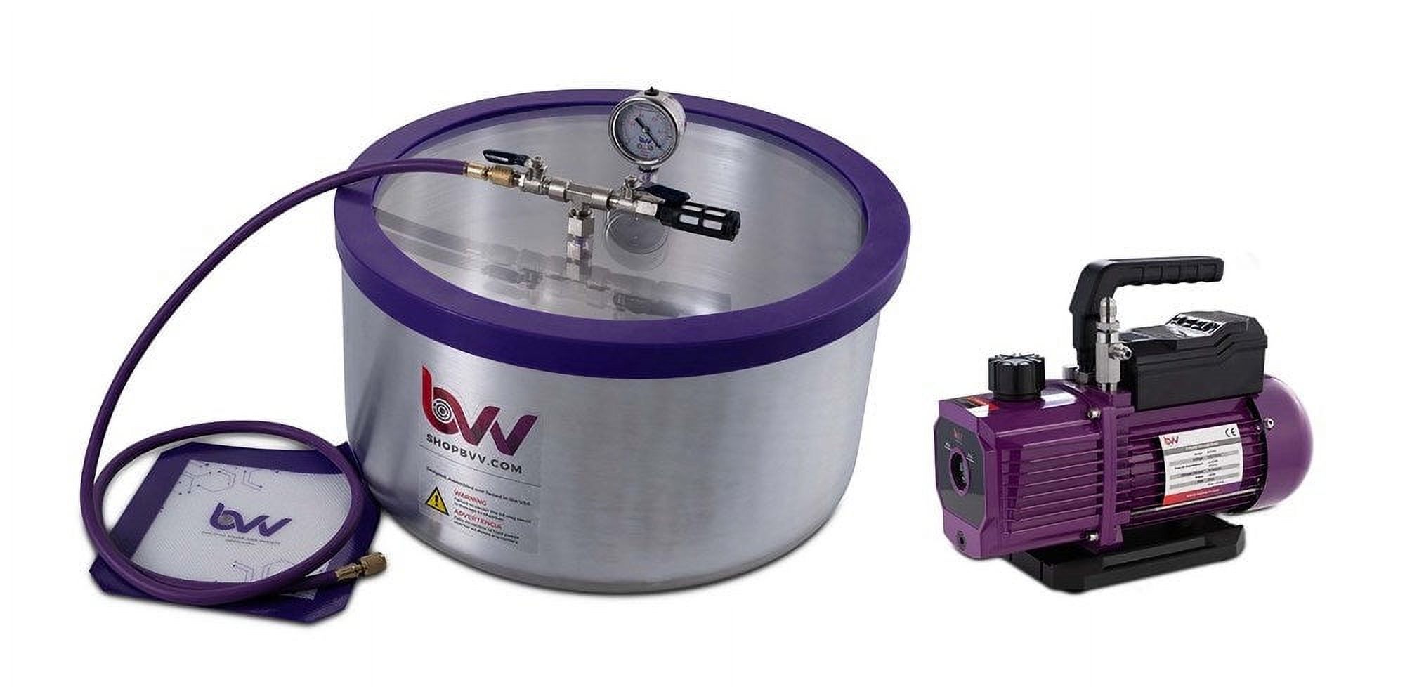 BVV 7 Gallon Aluminum Vacuum Chamber and Pump Kit - Walmart.com