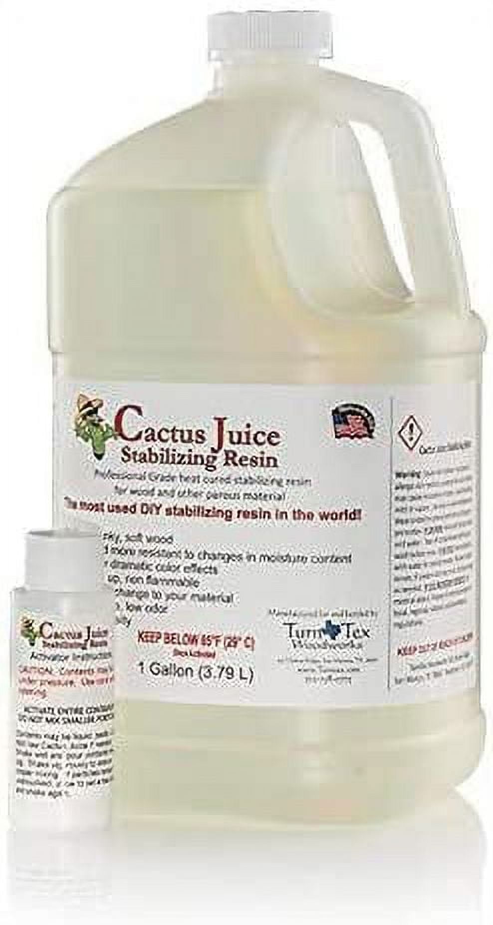 BVV Cactus Juice Stabilizing Resin for Woodworking - Cures & Hardens ...