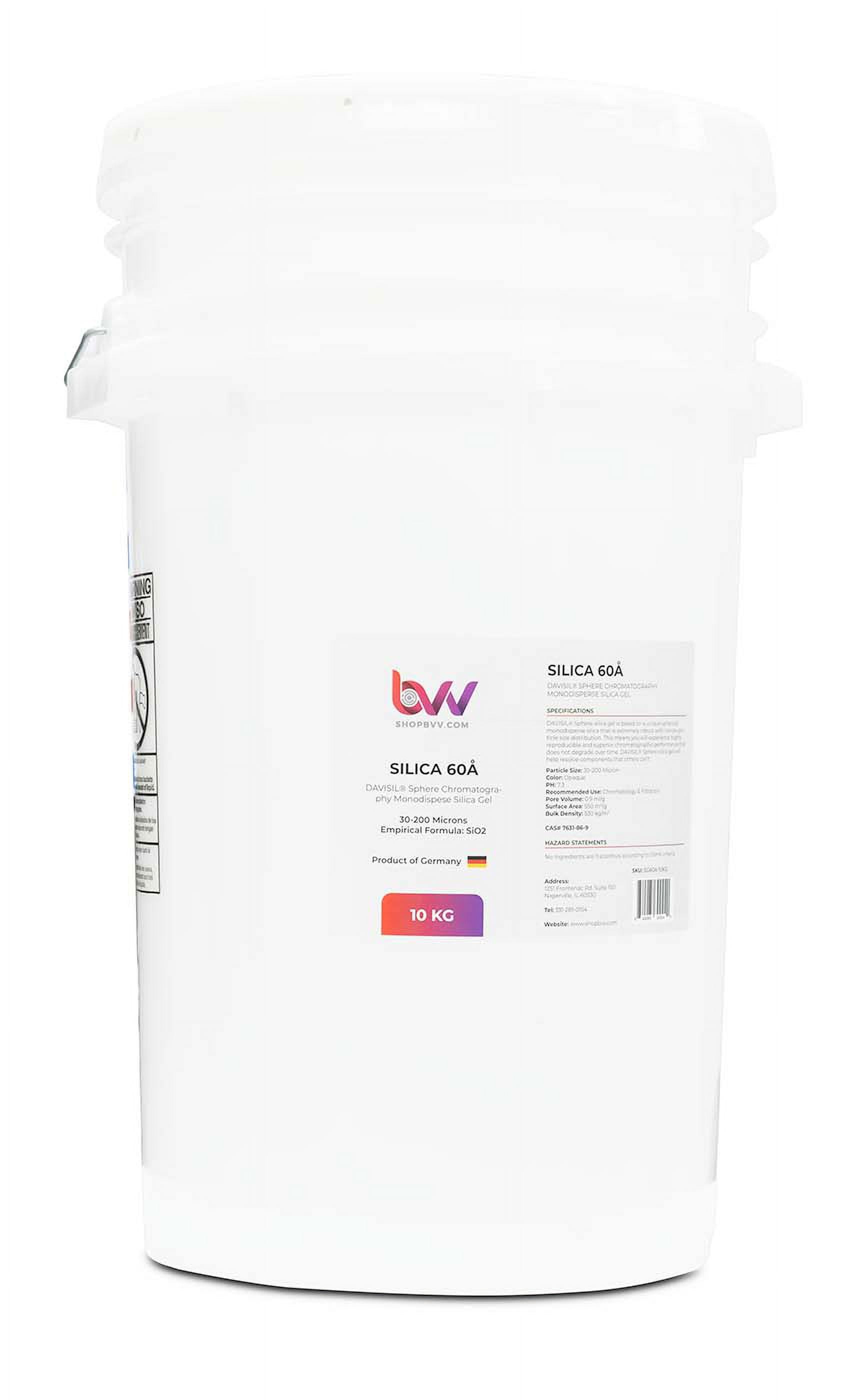 BVV Chromatography Silica Gel 60A 30-200 microns (Made in Germany) - Walmart.com