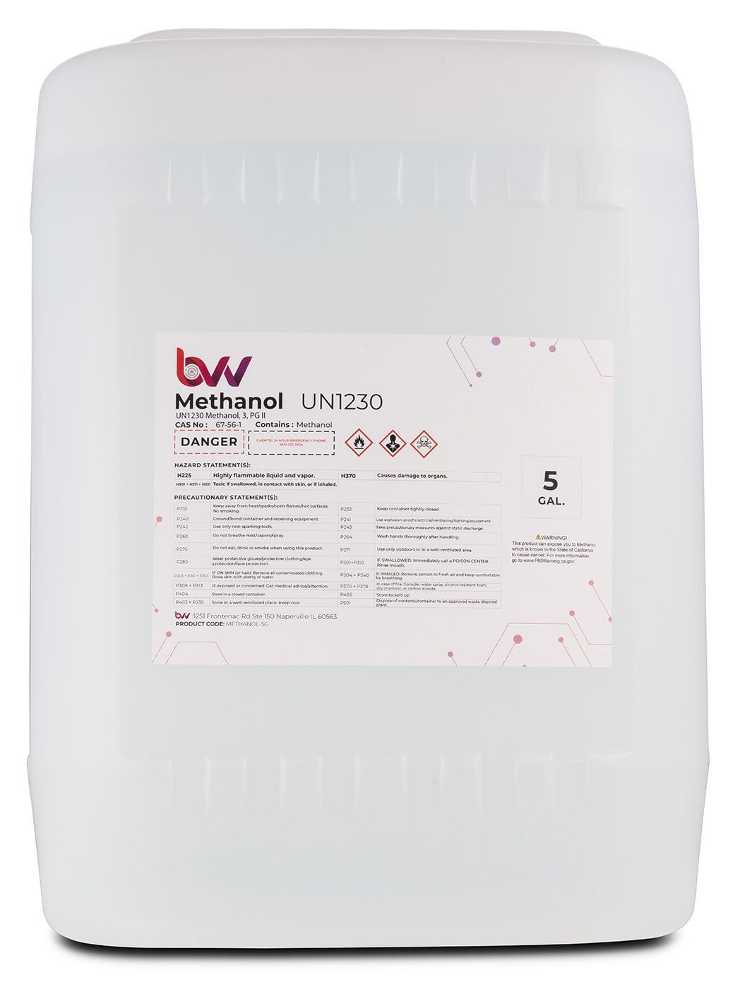 BVV High Purity Lab Grade Methanol 99% - Walmart.com