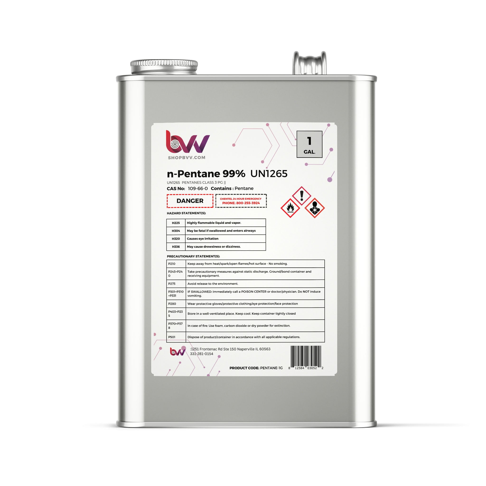 BVV N-Pentane 99% Lab Grade size 1 Gallon - Walmart.com