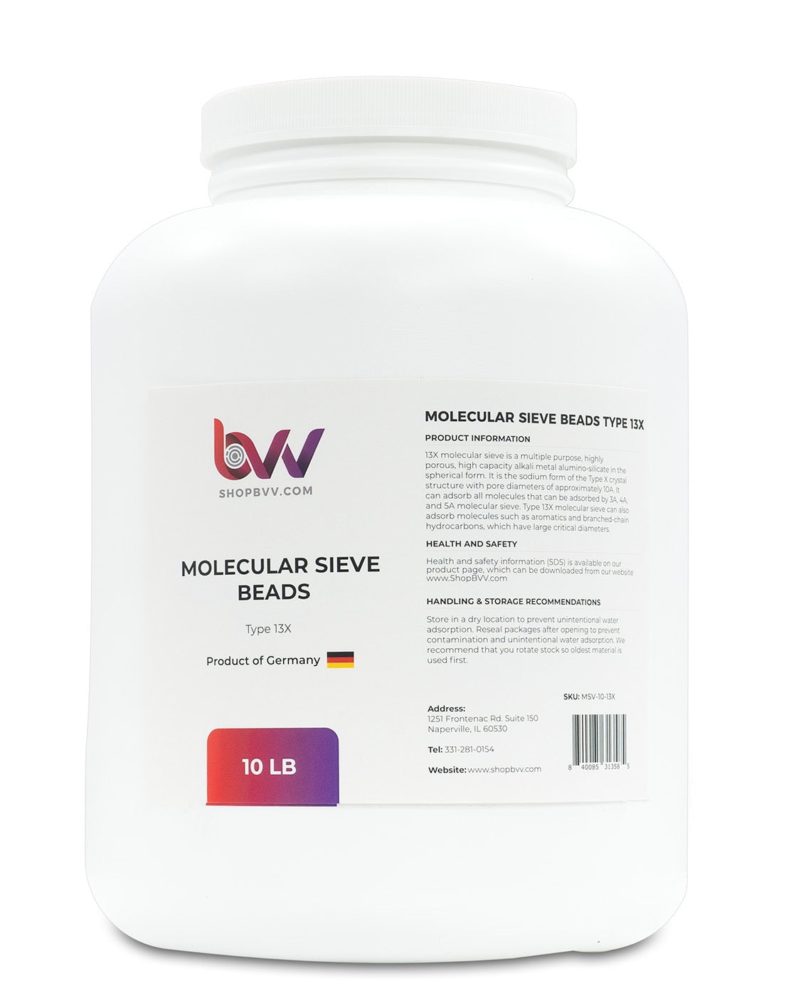 BVV Molecular Sieve Beads Type 13X (a.k.a. 10A) size 10LBS - Walmart.com