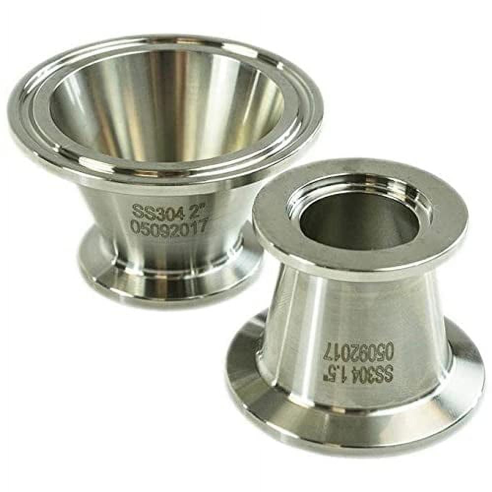 BVV Premium Stainless Steel KF-25 to 1.5-inch Tri-Clamp Adapter - 304 ...