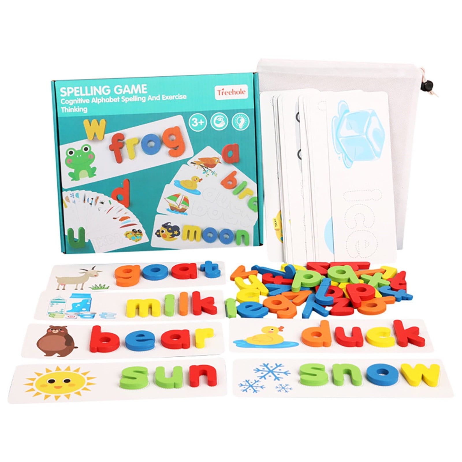 BVXEEP 26 English Letters Spelling Game Develops Vocabulary and Spell ...