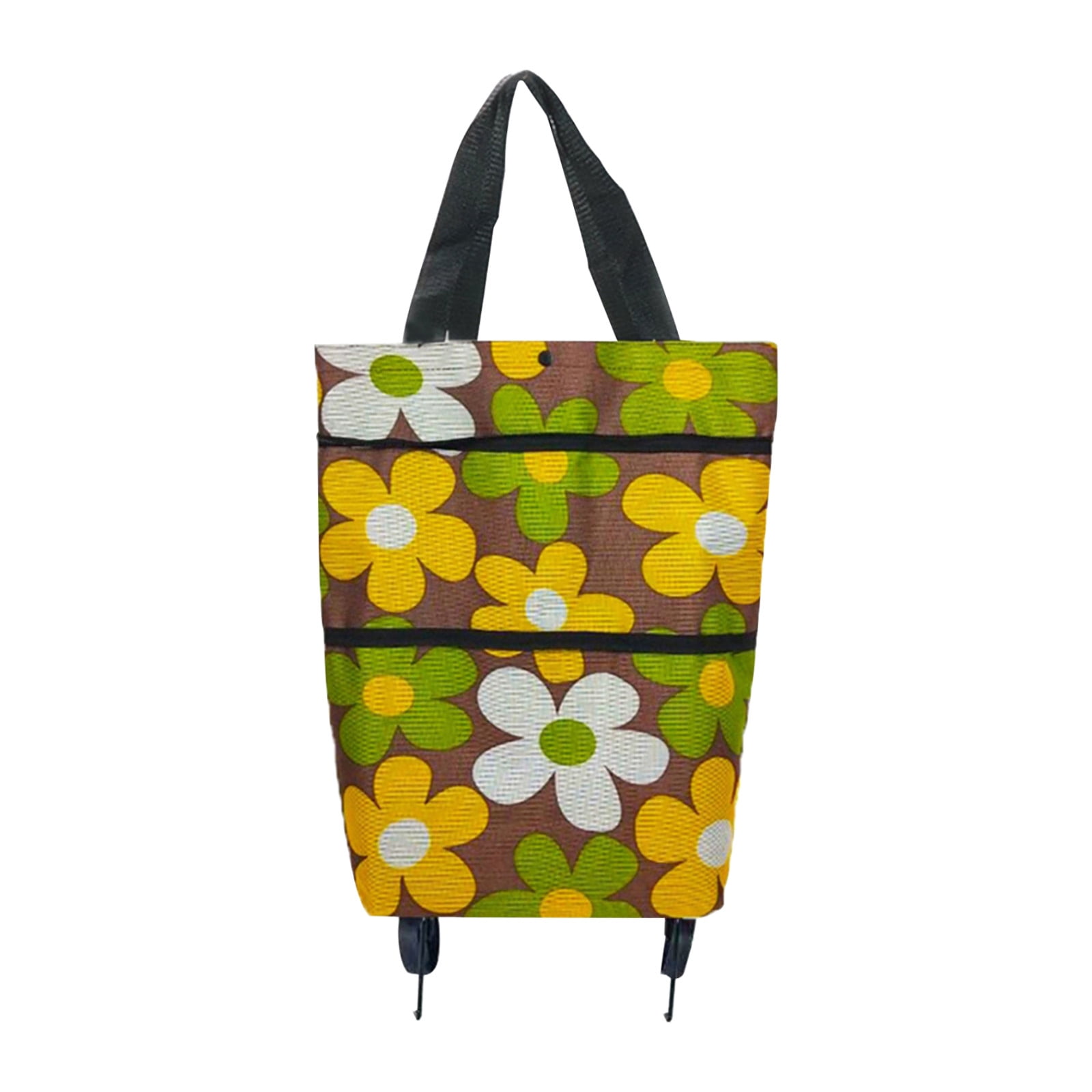 PRETXORVE Reusable Grocery Bags, Portable Shopping Wheel Bag Tug Bag ...
