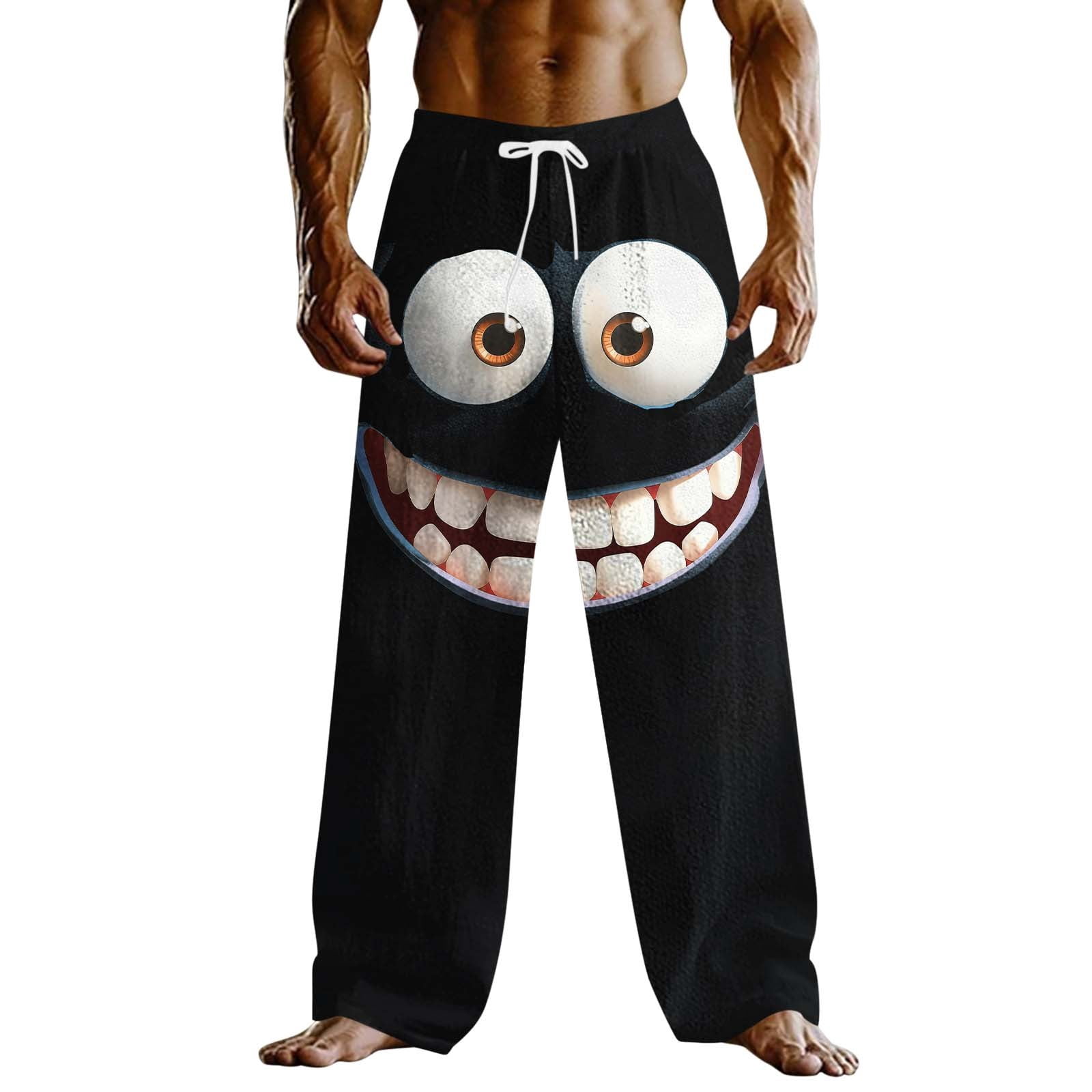 BVnarty Men's Drawstring Waist Wide Leg Pleated Casual Pants Drape ...