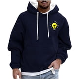 BVnarty Men's Mini Chest Graphic Pullover Hoodie with Drawstring Front ...