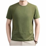 BVnarty Men's Quick‑Dry Fitted Crew Neck Short Sleeve T‑Shirt ...
