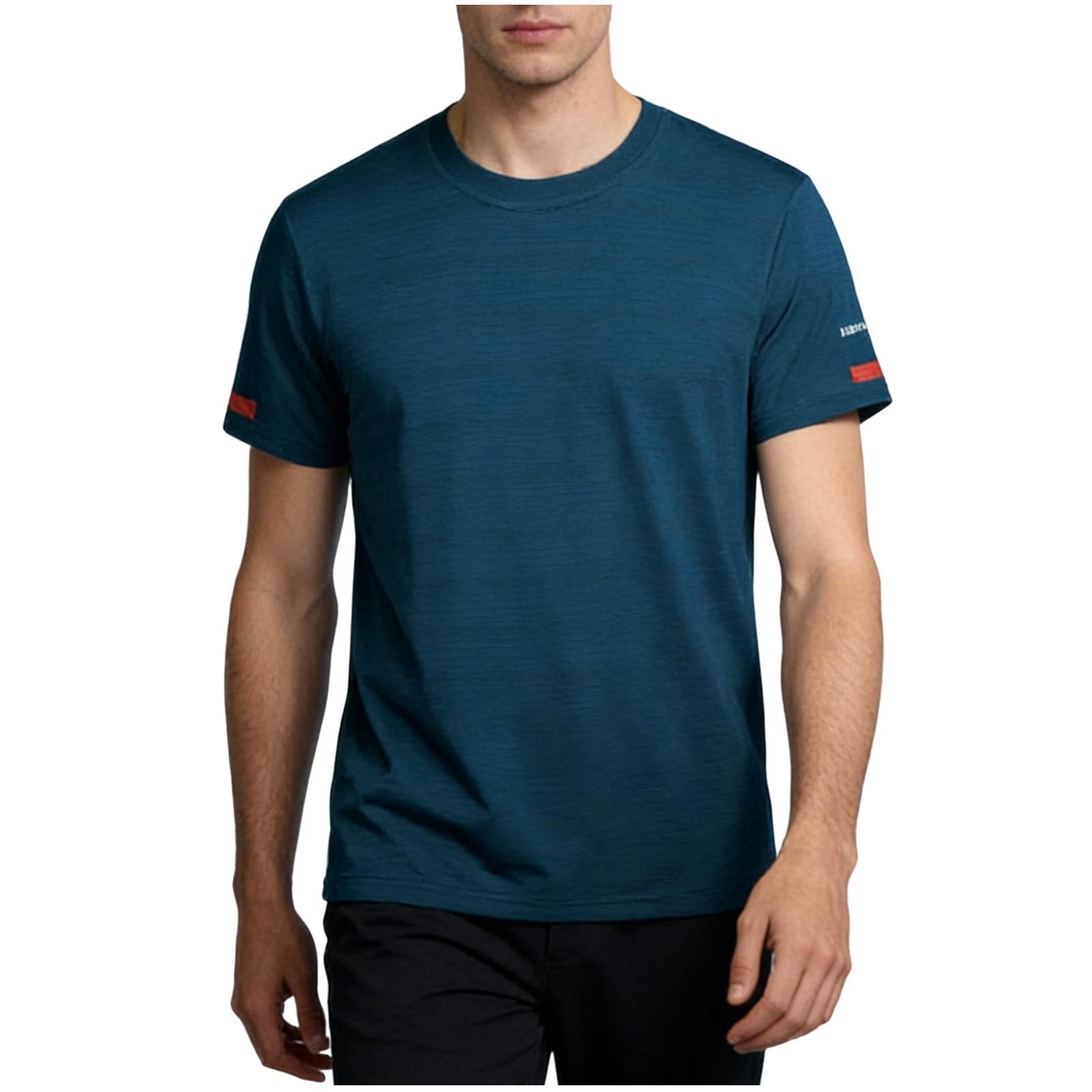 BVnarty Men's Solid Moisture‑Wicking Crew Neck Short Sleeve T‑Shirt ...