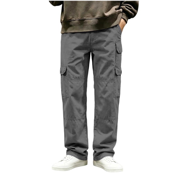 BVnarty Men's Straight Leg Cargo Pants with Multiple Pockets Sturdy ...