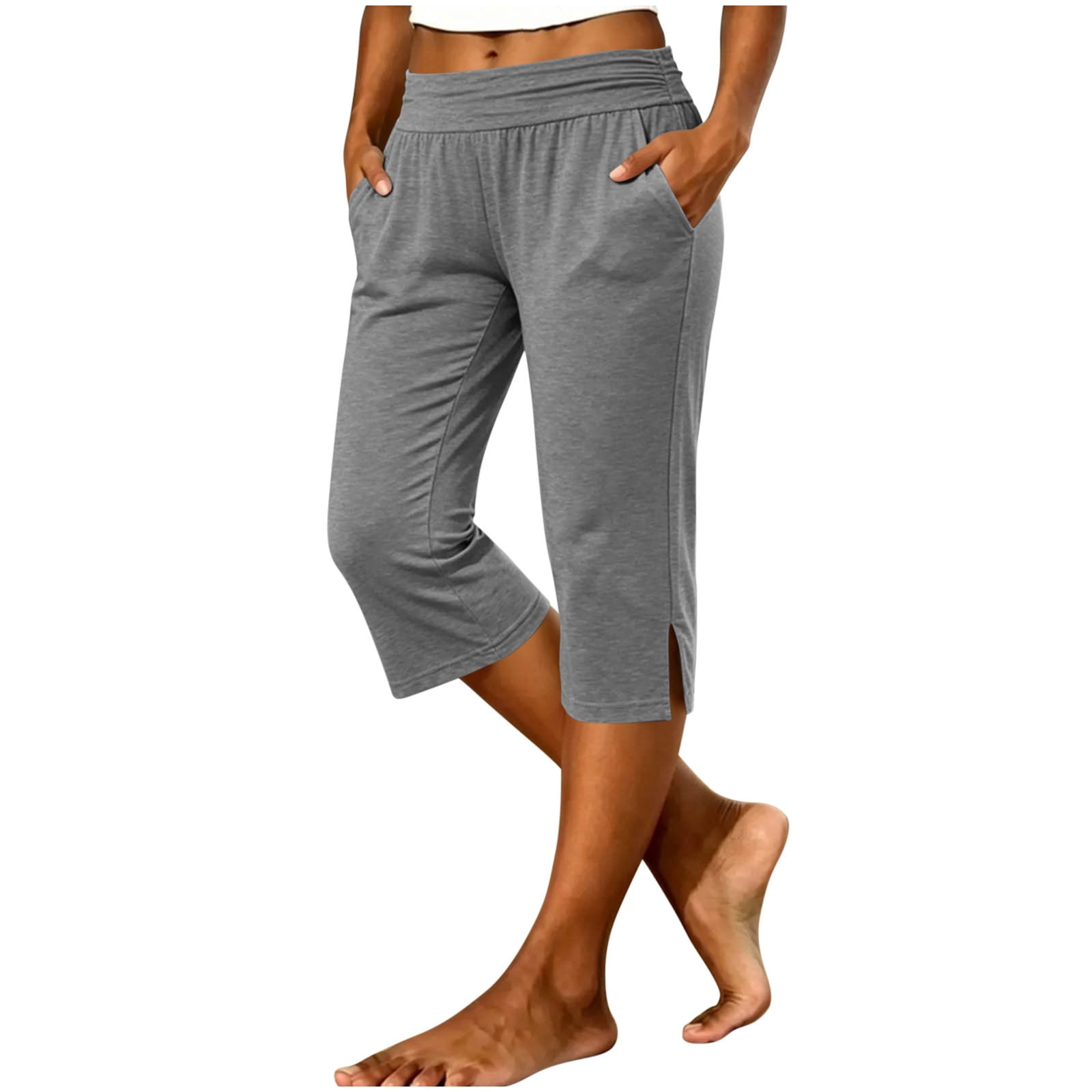BVnarty Women's High Waist Capri Yoga Pants, Premium Stretch Leggings ...
